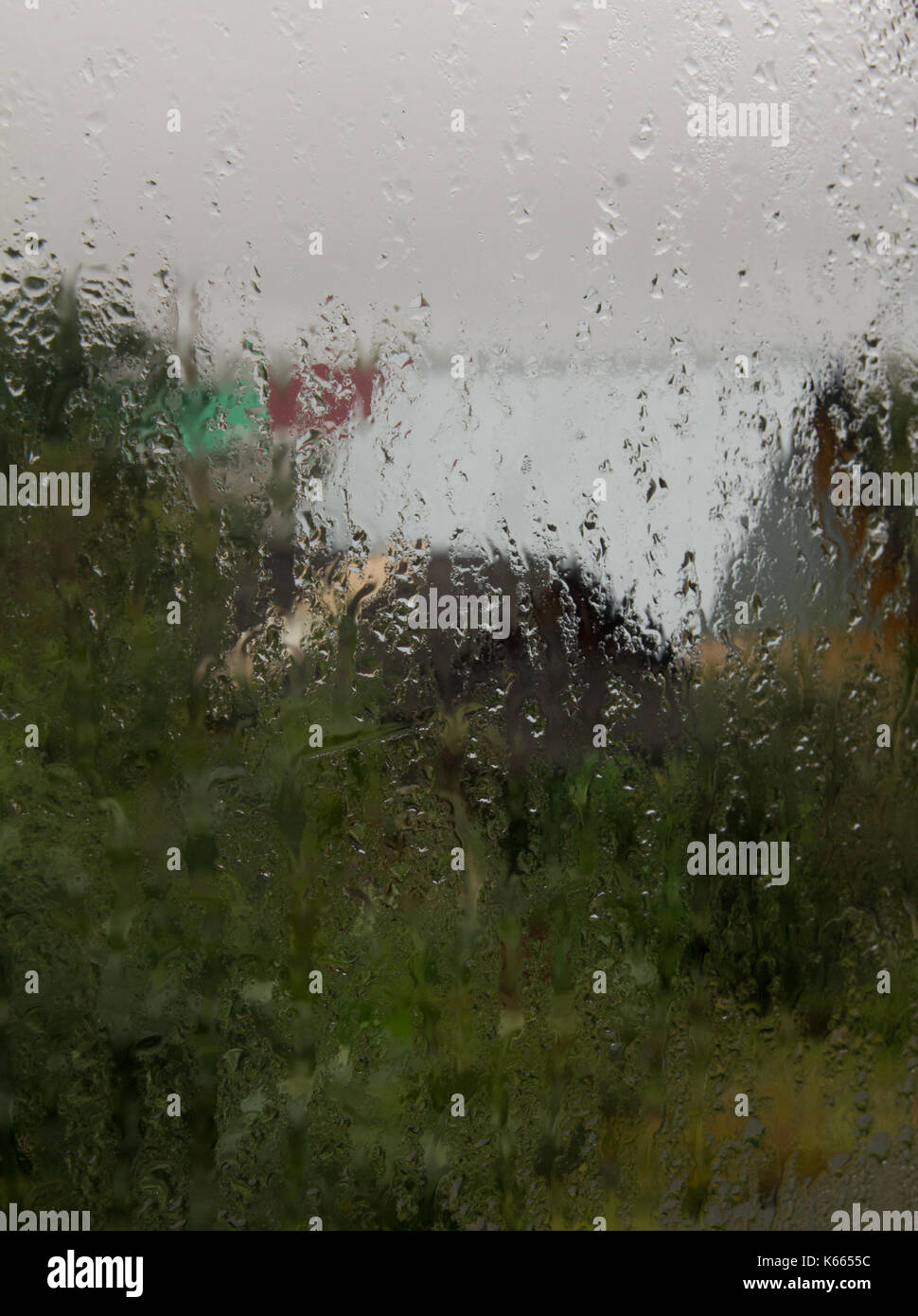The rain outside the window Stock Photo - Alamy