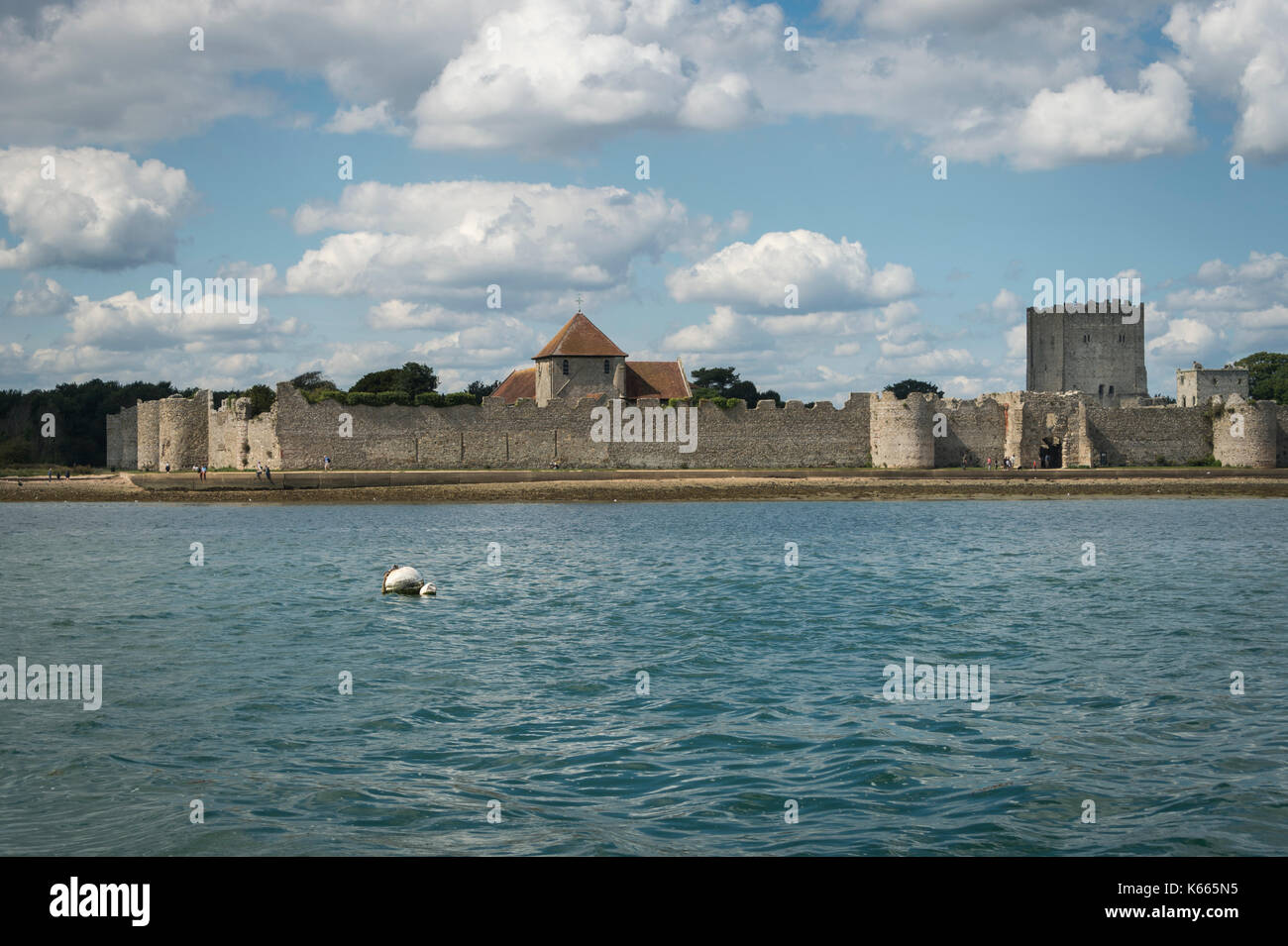 Portchester castle from tower hi-res stock photography and images - Alamy
