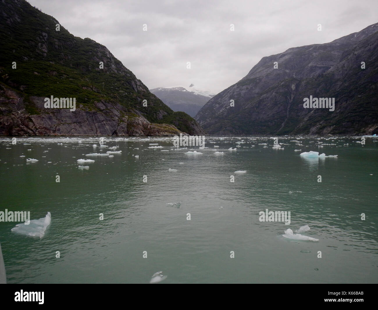 SMALL ICE CHUNKS FLOATING IN SEA WATER, ALASKA Stock Photo - Alamy