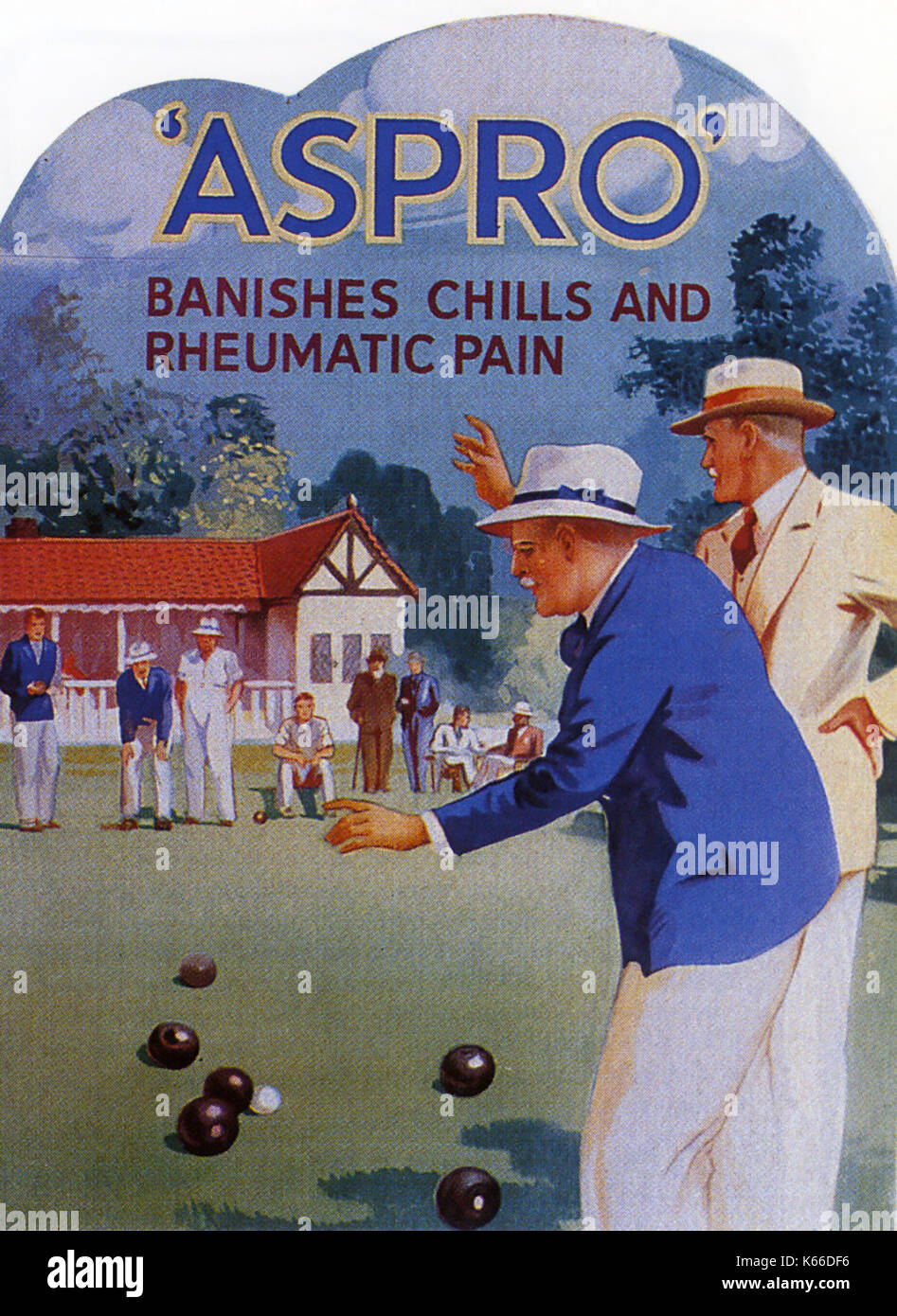 ASPRO ADVERT CARD about 1950 Stock Photo - Alamy