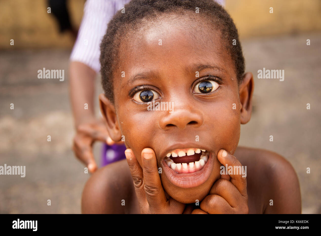 Making a face Stock Photo - Alamy