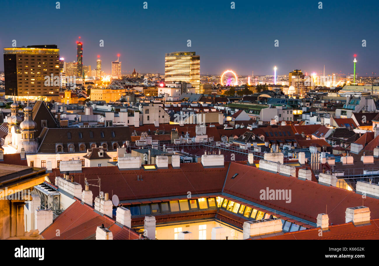 Vienna skyline at night hi-res stock photography and images - Alamy