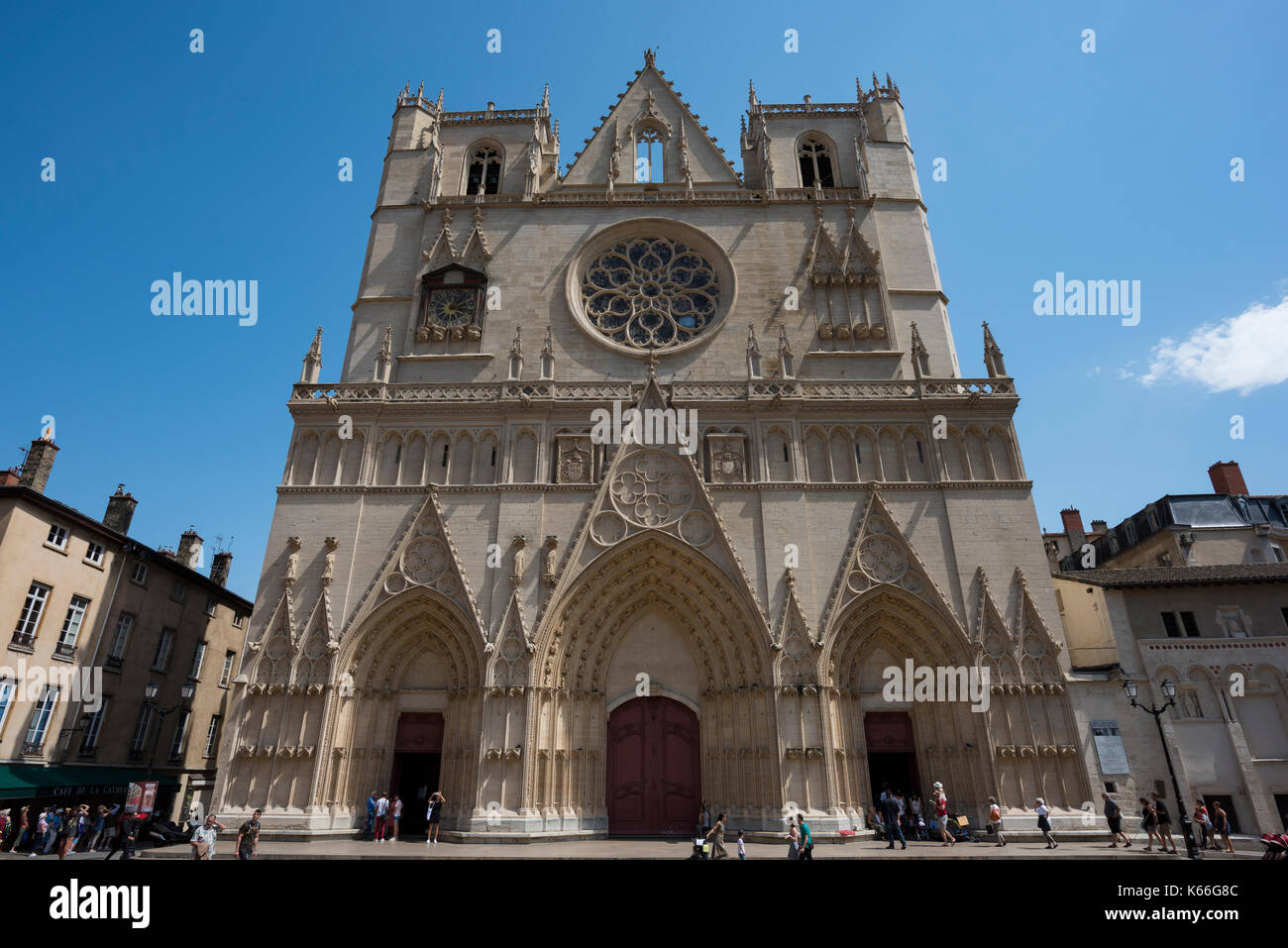 The Cathedral Saint-Jean-Baptiste de Lyon, a Roman Catholic church on ...