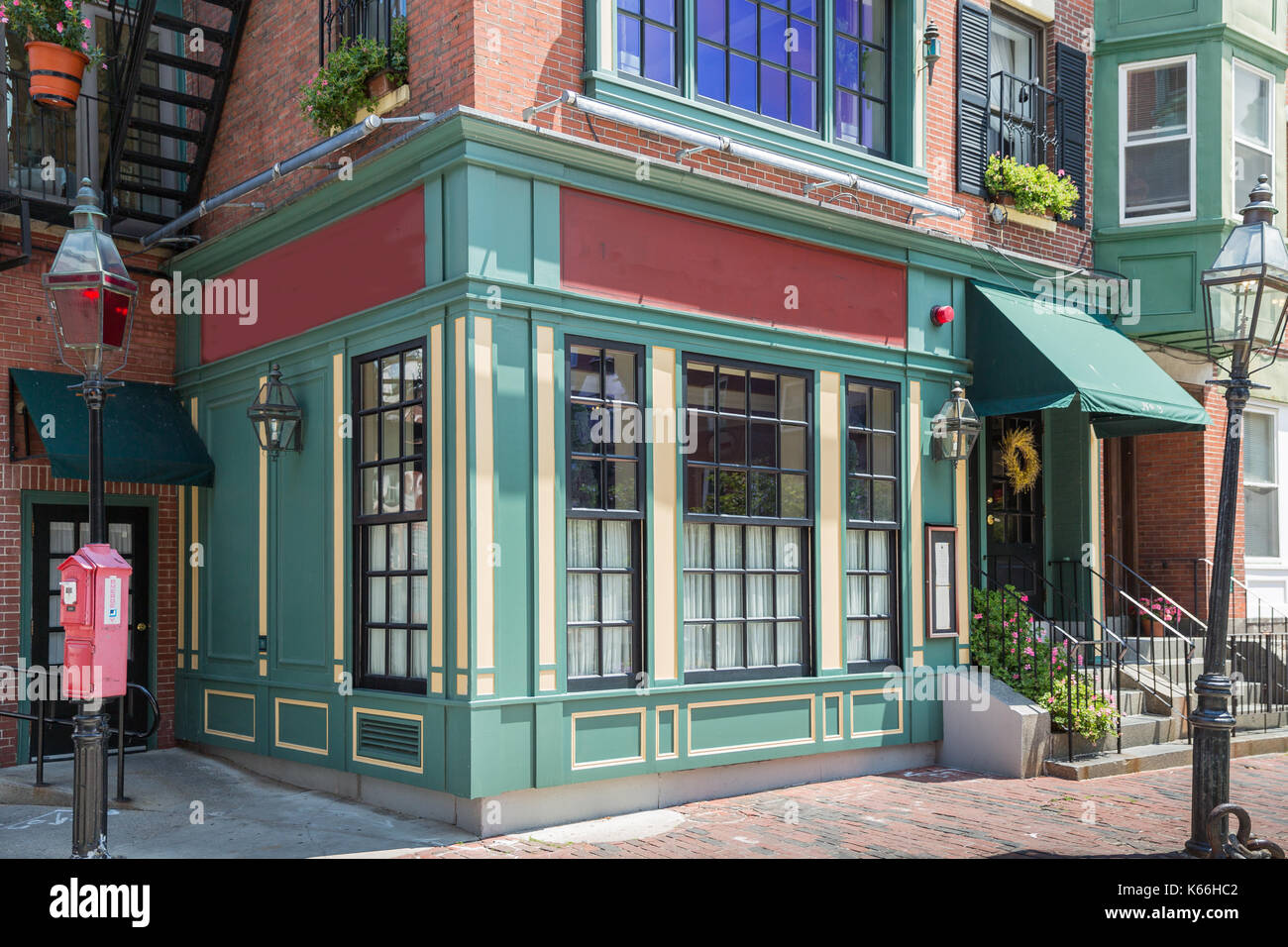 Traditional Italian district and street in Boston USA Stock Photo - Alamy