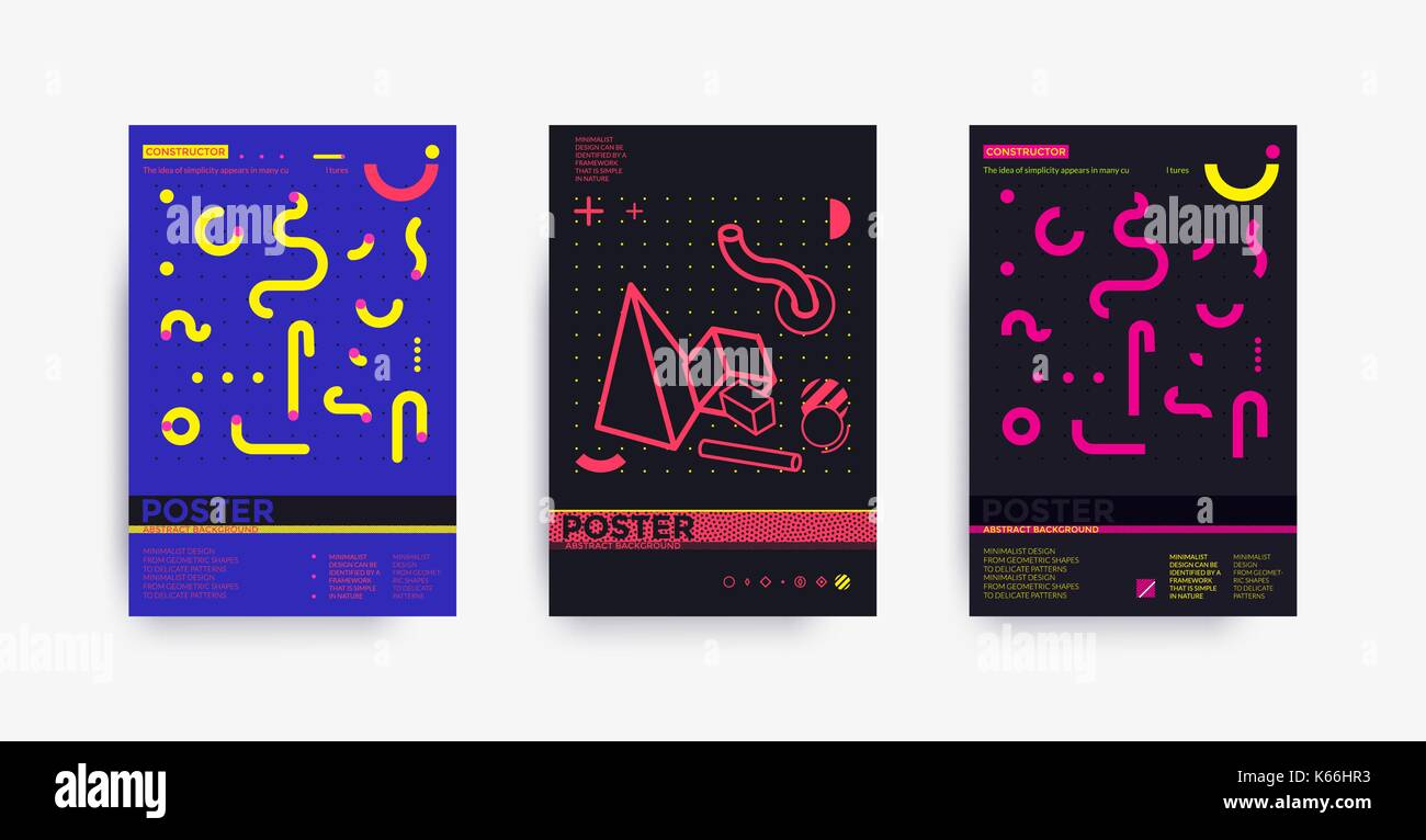 Poster cover template retro Cut Out Stock Images & Pictures - Alamy