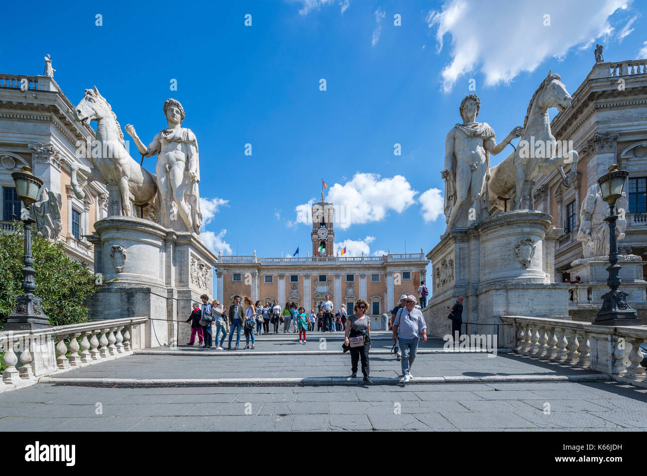 The Capitoline Hill cordonata leading from Via del Teatro di Marcello ...