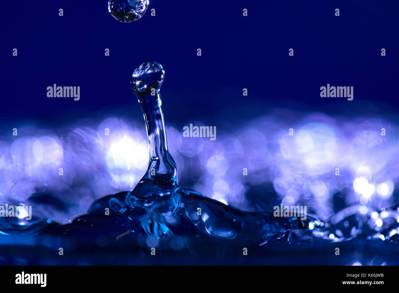 Water Droplets Splash Water Sculptures Stock Photo - Alamy