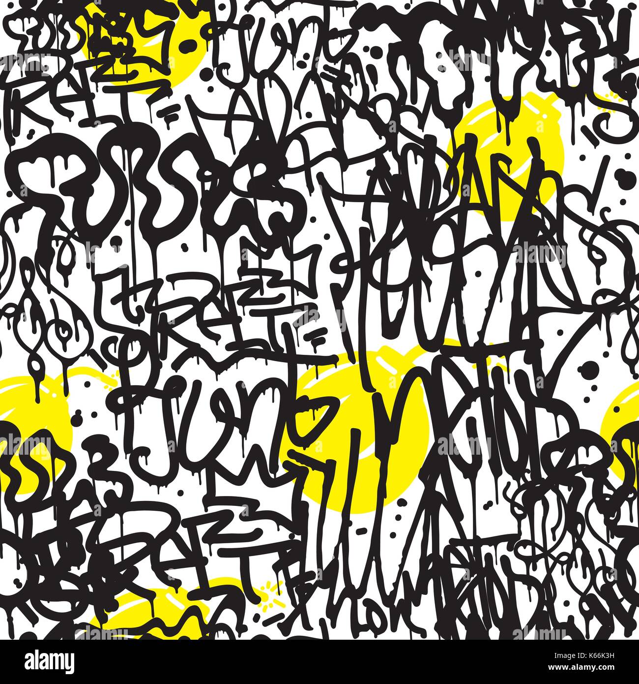 Seamless pattern graffiti Stock Vector Image & Art - Alamy