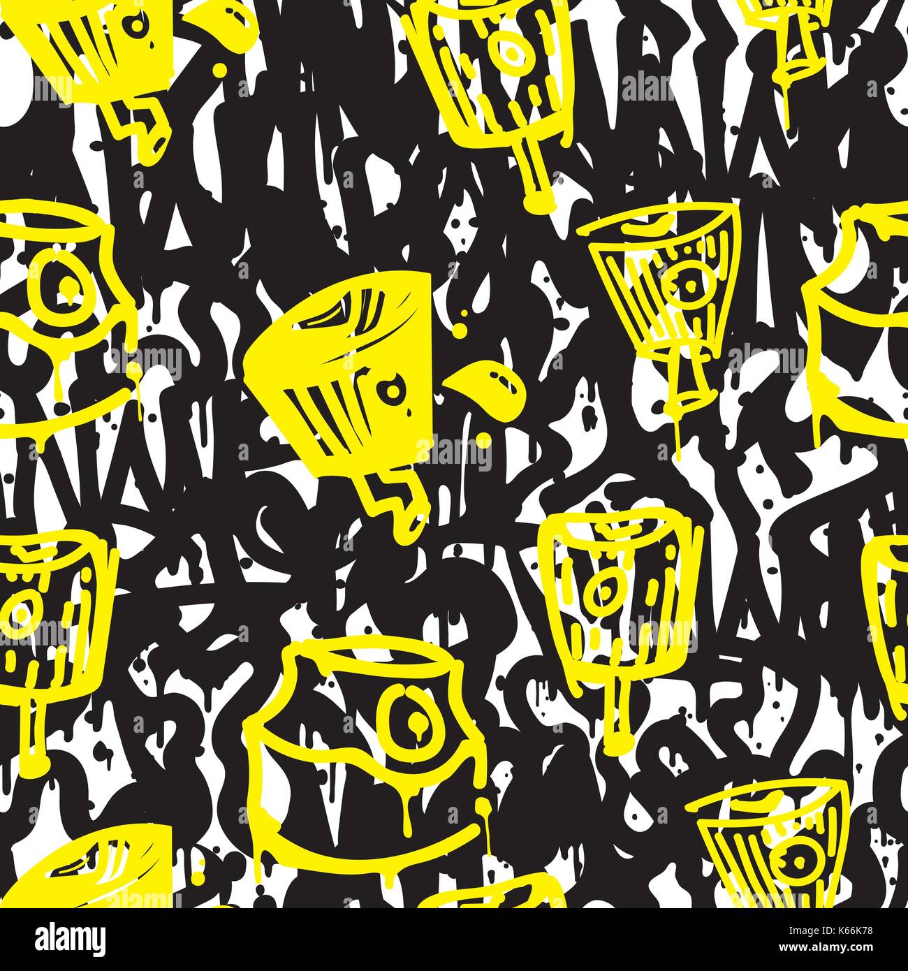 Seamless pattern graffiti Stock Vector Image & Art - Alamy