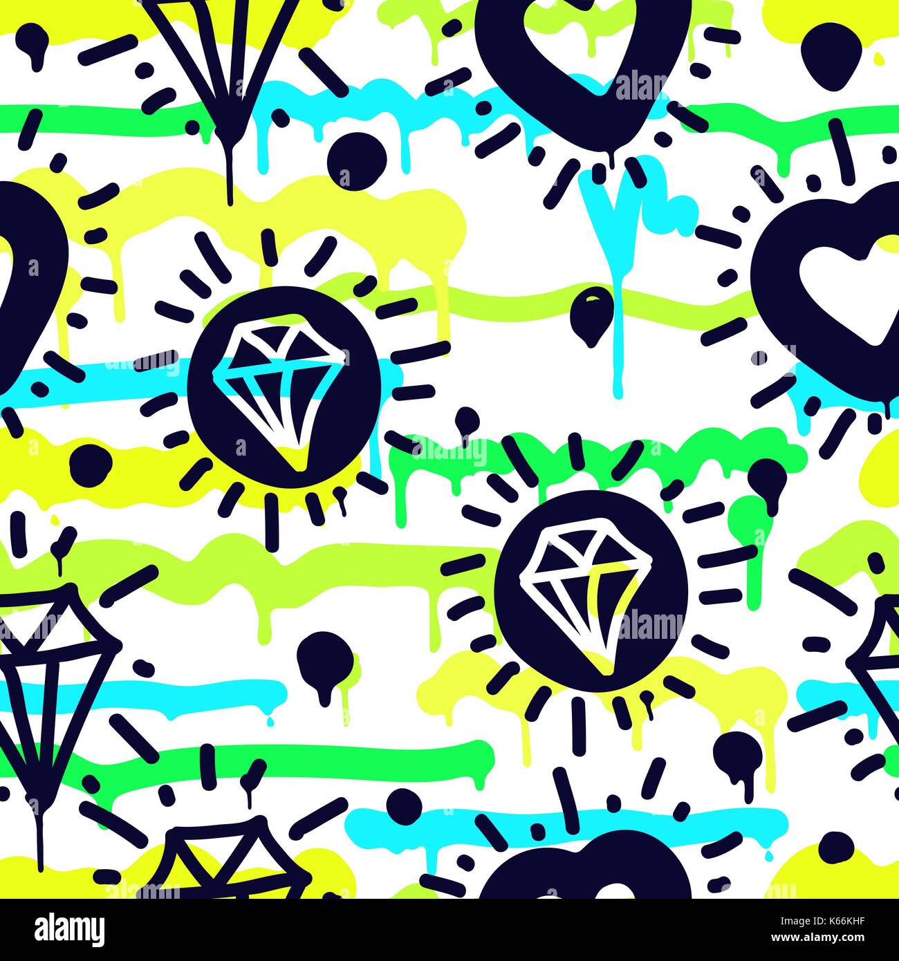 Wall graffiti art skate Stock Vector Images - Alamy