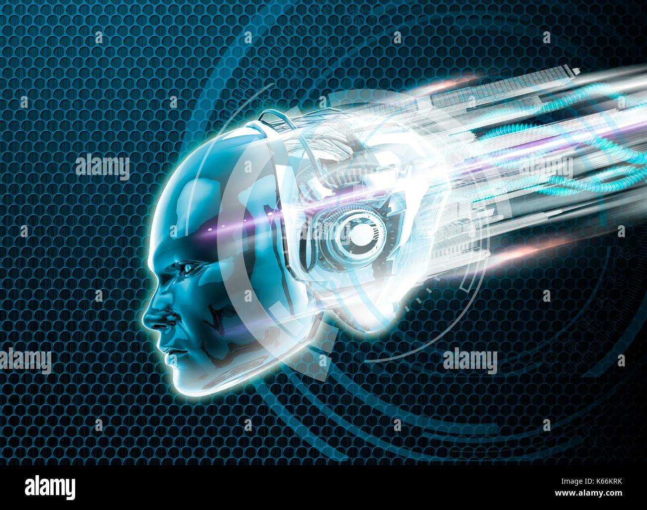 Female android, illustration Stock Photo - Alamy