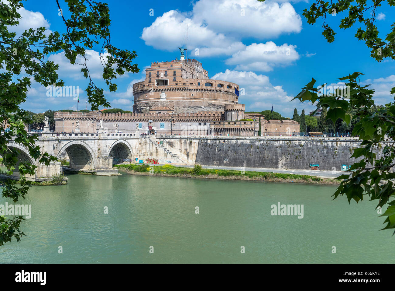The Mausoleum of Hadrian, usually known as Castel Sant'Angelo a ...