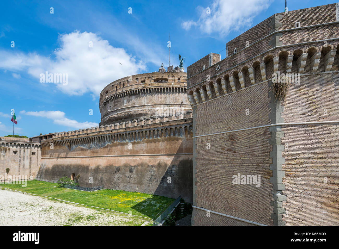 The Mausoleum of Hadrian, usually known as Castel Sant'Angelo a ...