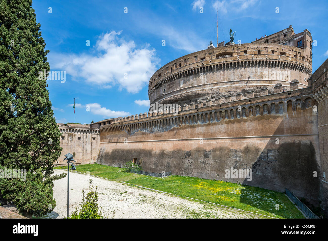 The Mausoleum of Hadrian, usually known as Castel Sant'Angelo a ...