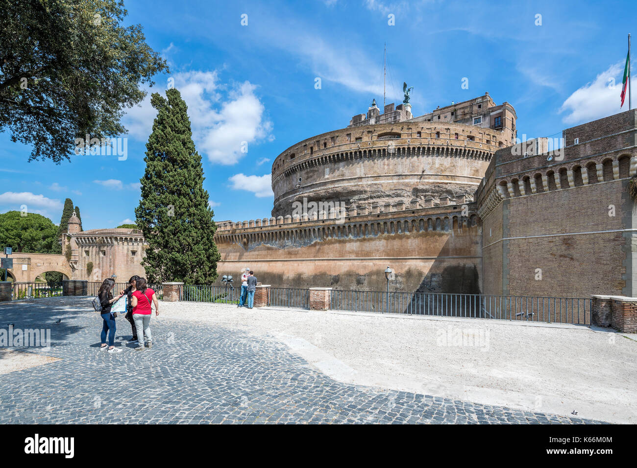 The Mausoleum of Hadrian, usually known as Castel Sant'Angelo a ...