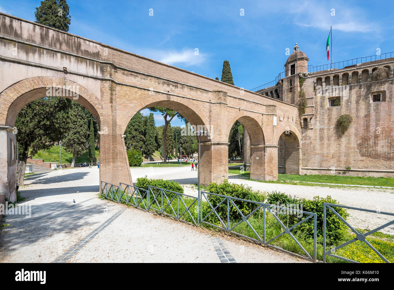 The Mausoleum of Hadrian, usually known as Castel Sant'Angelo a ...