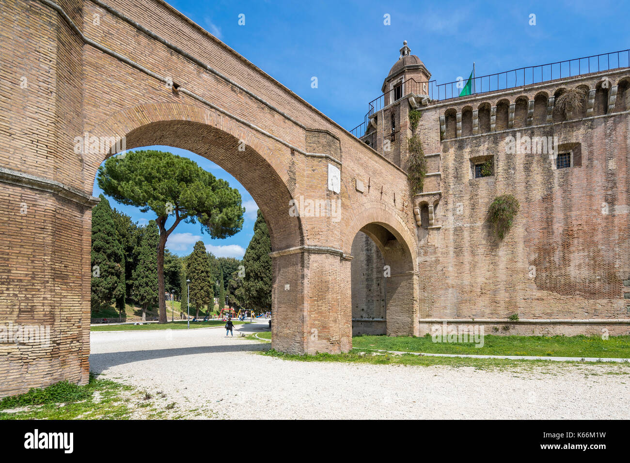 The Mausoleum of Hadrian, usually known as Castel Sant'Angelo a ...