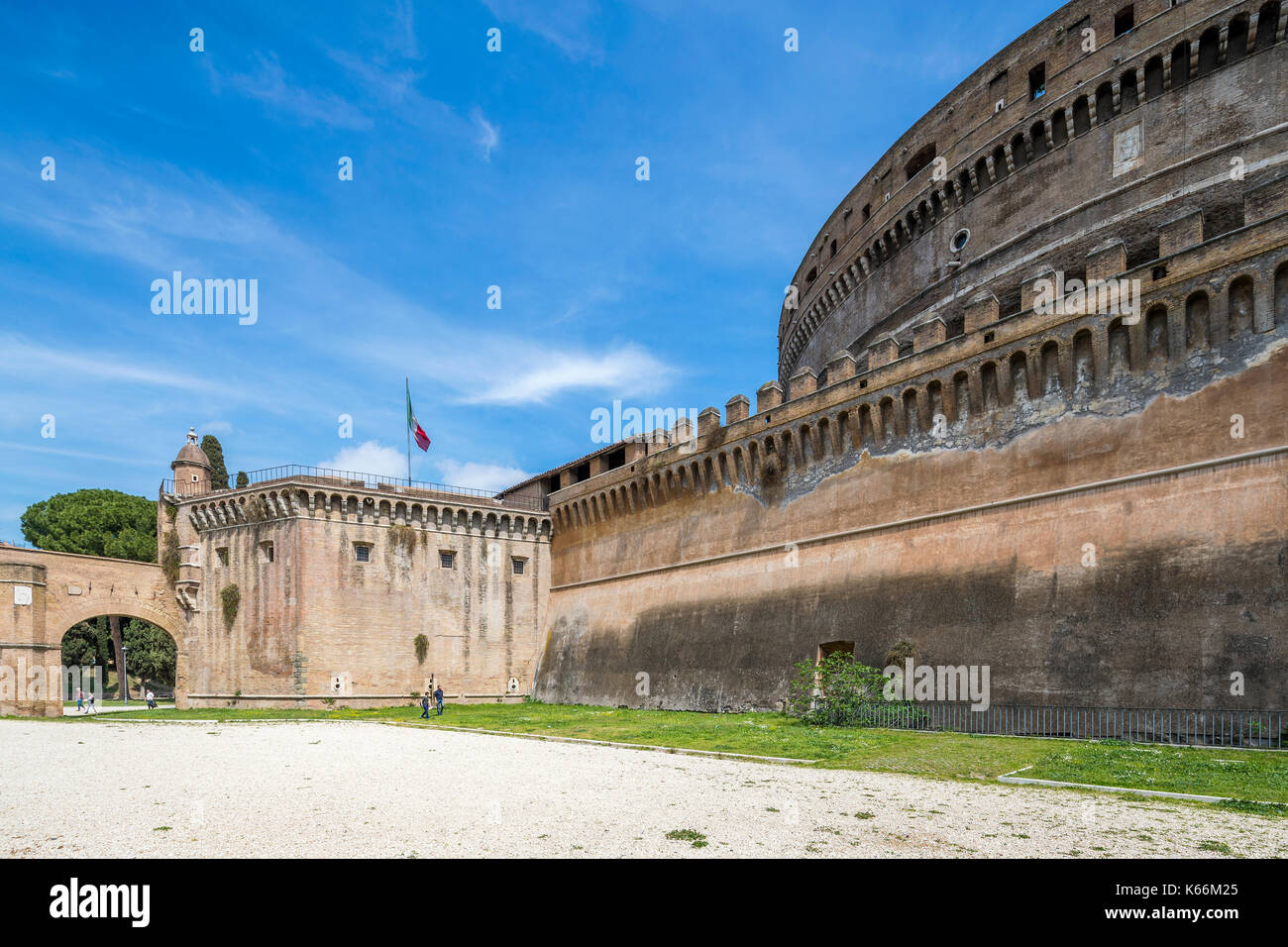 The Mausoleum of Hadrian, usually known as Castel Sant'Angelo a ...