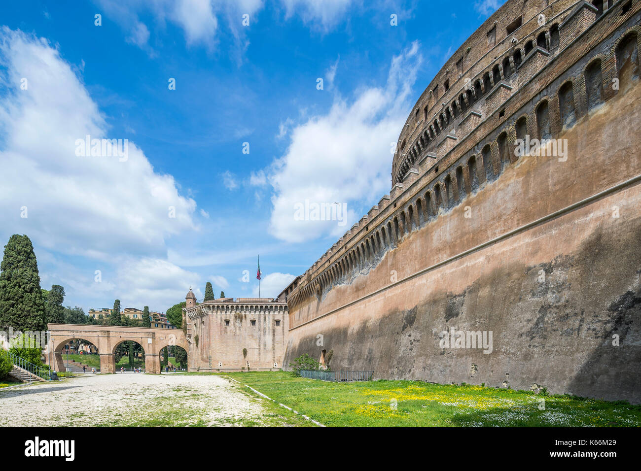 The Mausoleum of Hadrian, usually known as Castel Sant'Angelo a ...