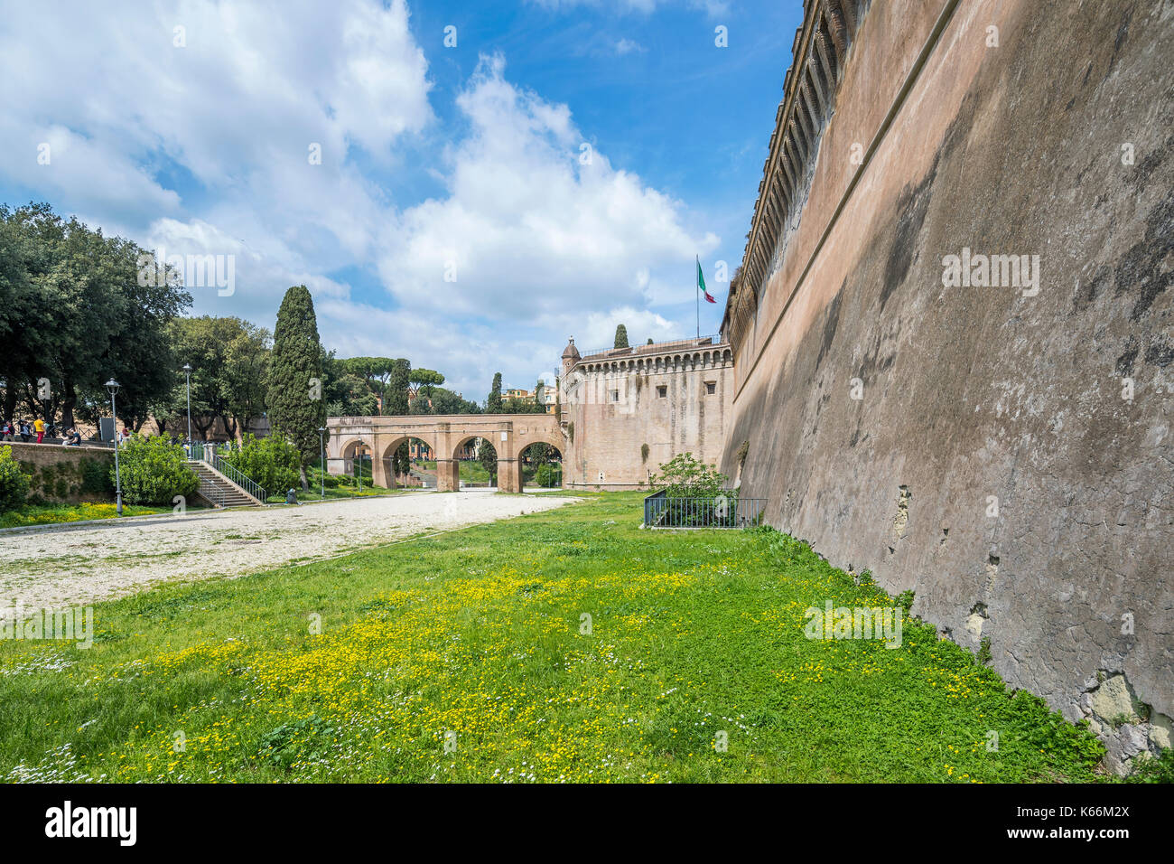 The Mausoleum of Hadrian, usually known as Castel Sant'Angelo a ...