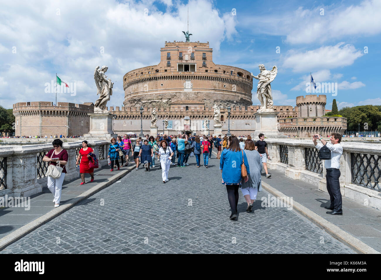 The Mausoleum of Hadrian, usually known as Castel Sant'Angelo a ...