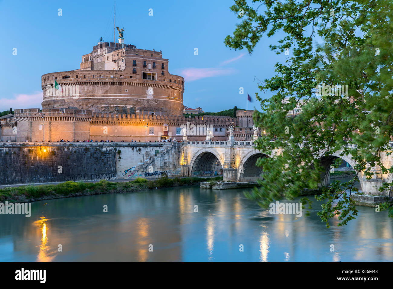 The Mausoleum of Hadrian, usually known as Castel Sant'Angelo a ...