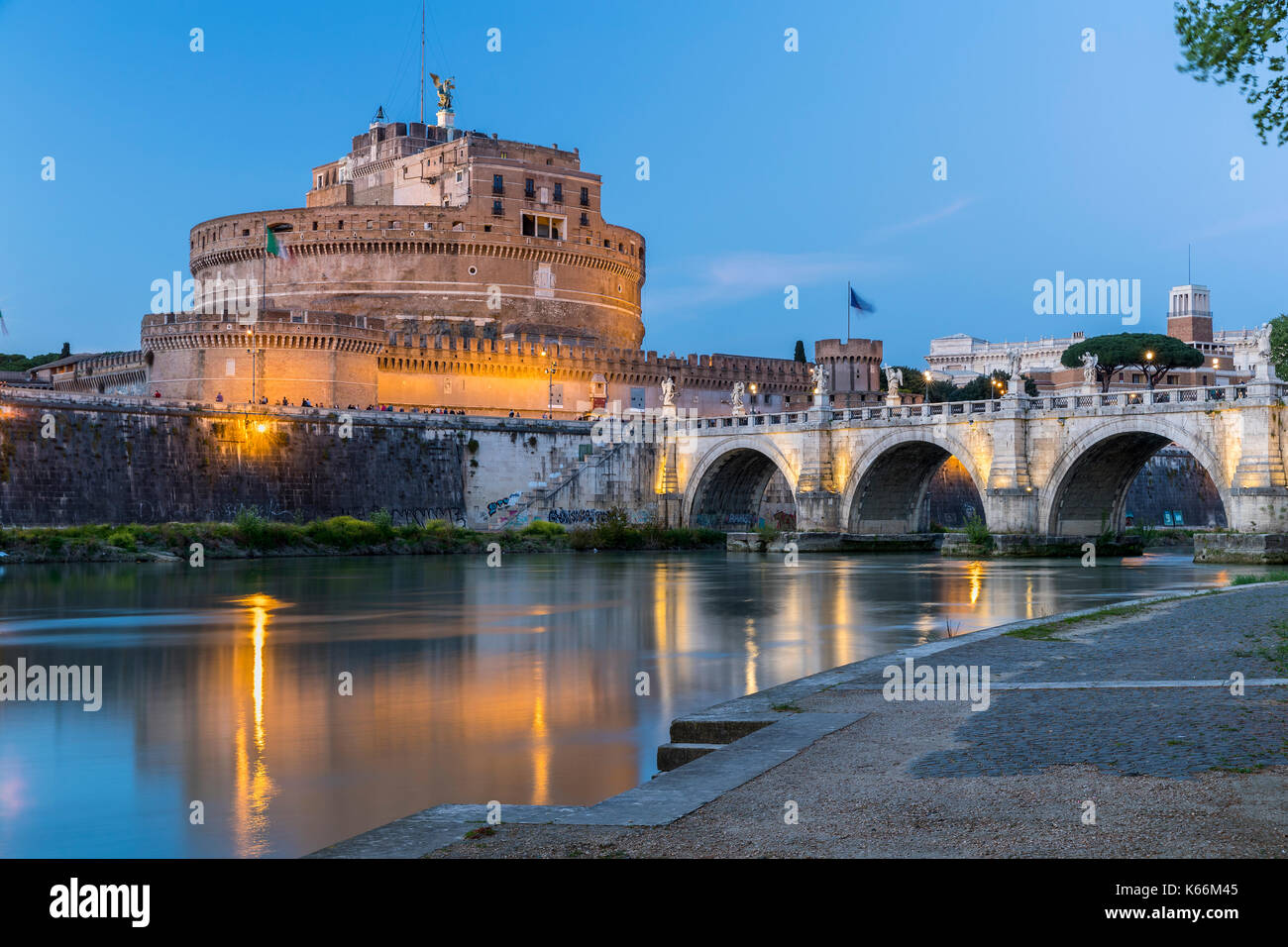 The Mausoleum of Hadrian, usually known as Castel Sant'Angelo a ...