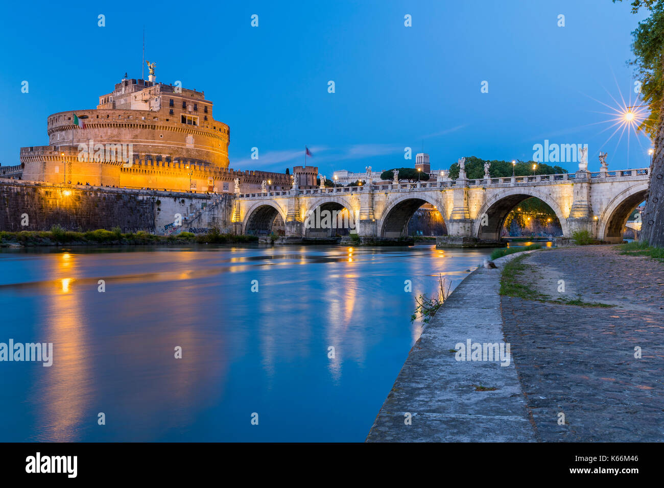 The Mausoleum of Hadrian, usually known as Castel Sant'Angelo a ...