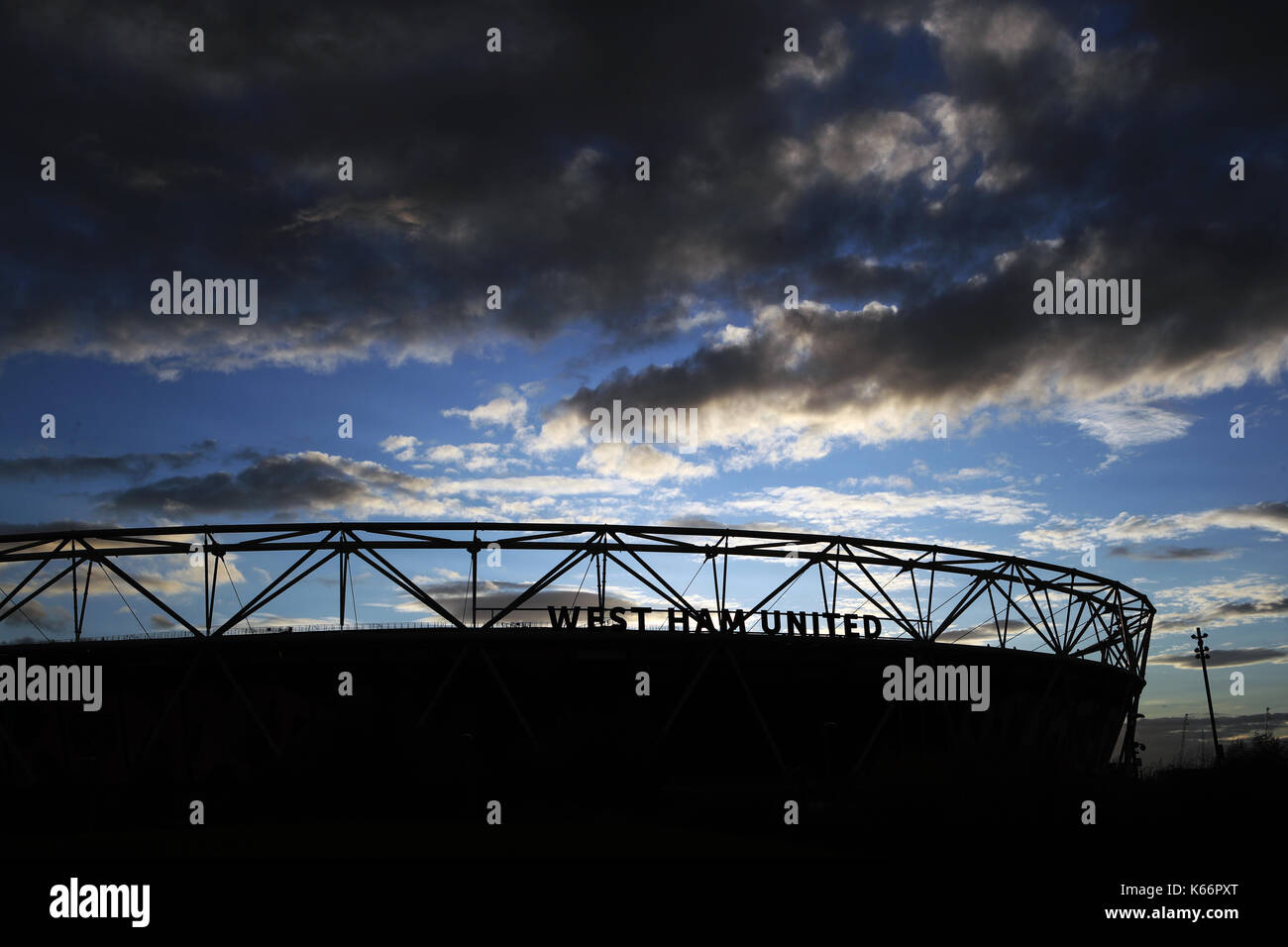 General view of London Stadium before the Premier League match between ...