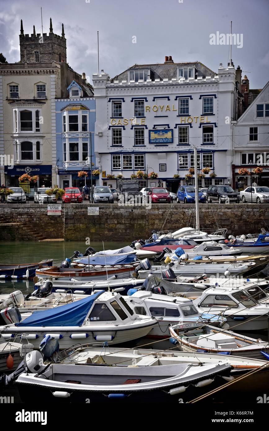 Royal Castle Hotel. Dartmouth, Devon, England, a town and civil parish ...