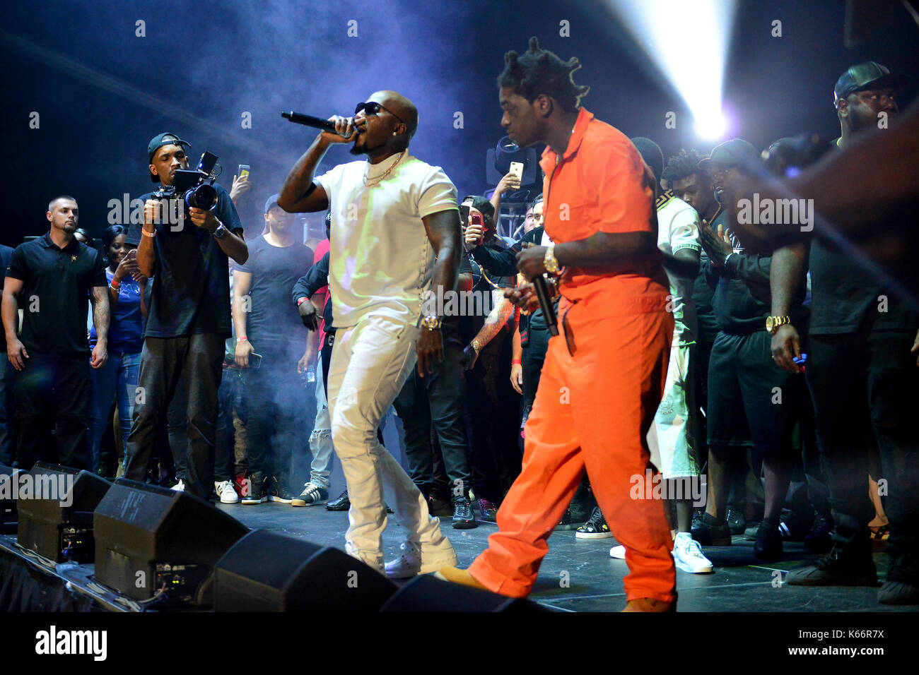 Kodak Black performs on stage at his Homecoming Concert at Watsco ...