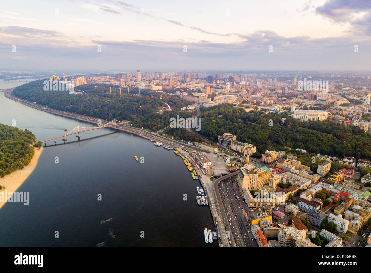 Panoramic view podol district hi-res stock photography and images - Alamy