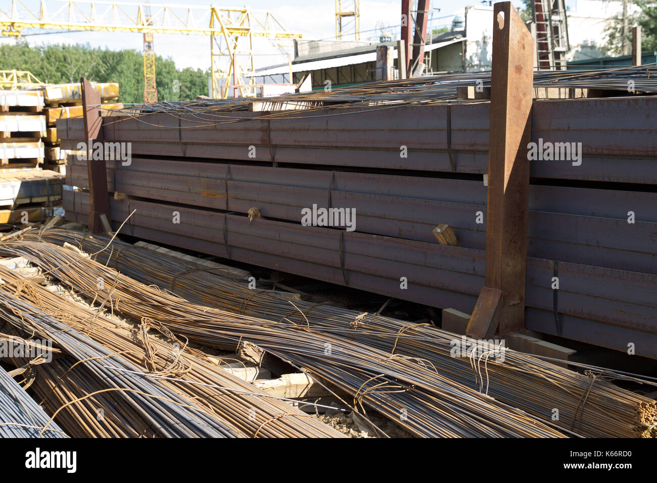 Metal profiles of different kinds are located in the metal products ...