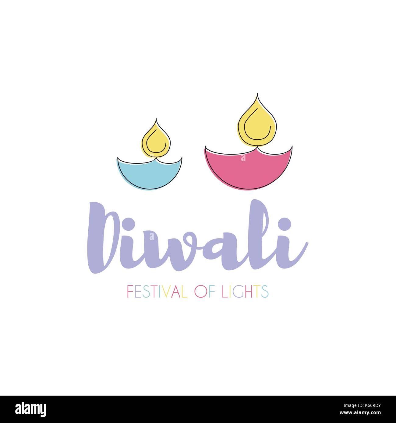 Happy Diwali text design Stock Vector Image & Art - Alamy