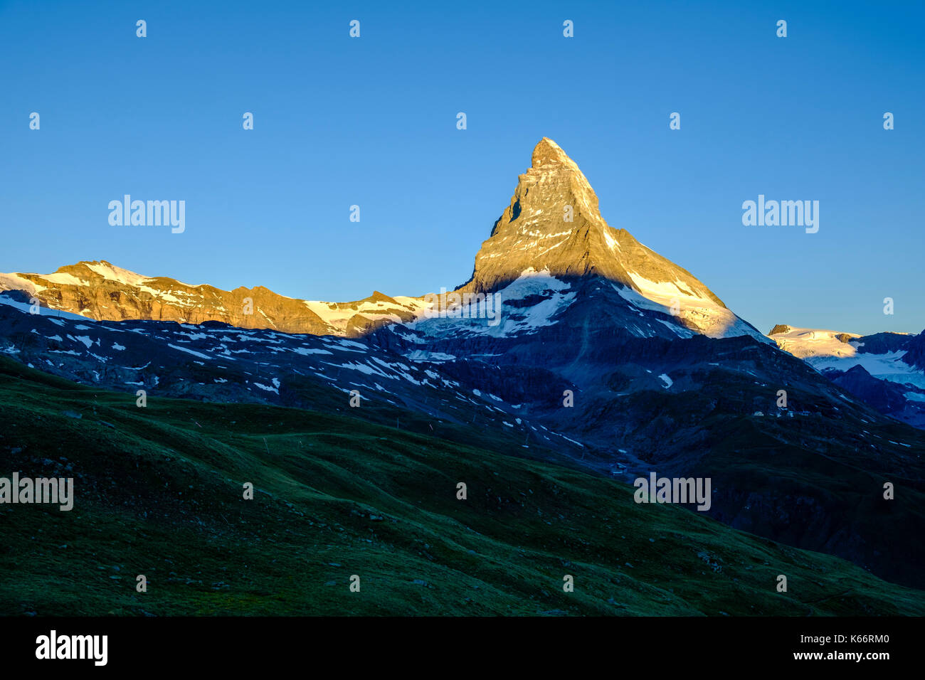 The East and North Face of the Matterhorn, Monte Cervino, with the ...