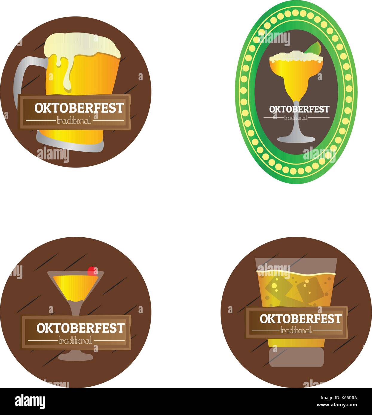 Set of oktoberfest labels Stock Vector Image & Art - Alamy