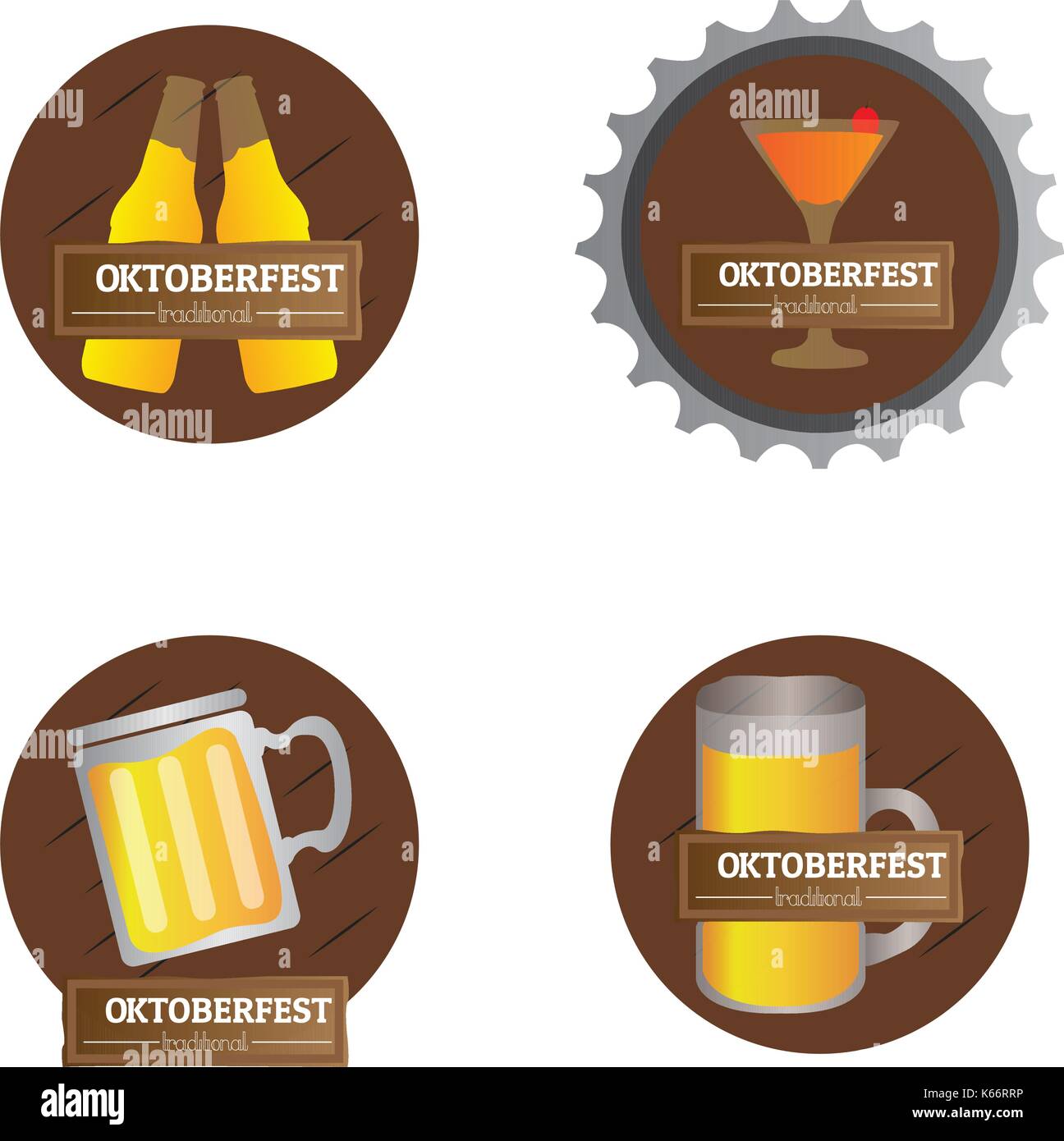 Set of oktoberfest labels Stock Vector Image & Art - Alamy
