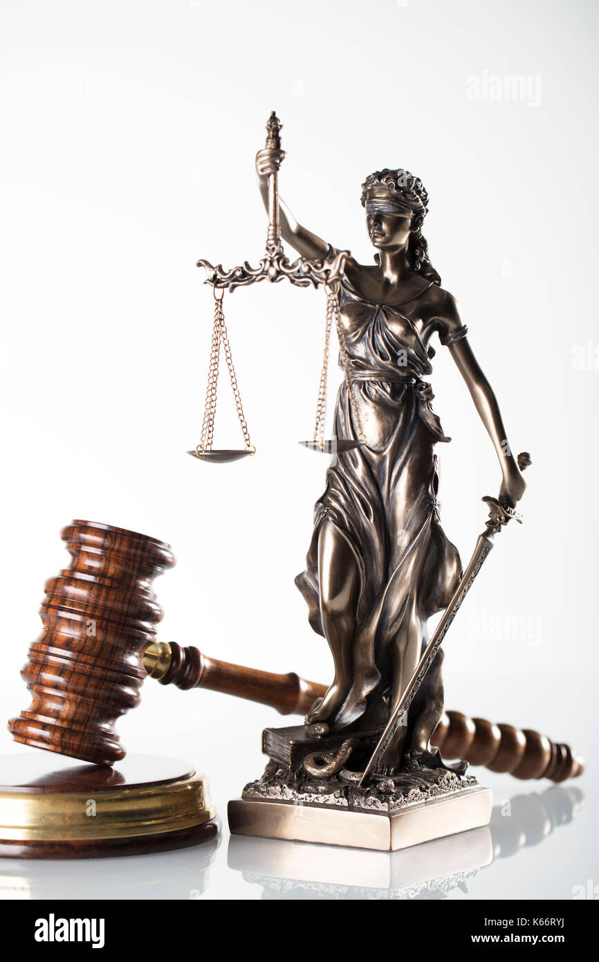 Law concept. Law symbols isolated Stock Photo - Alamy