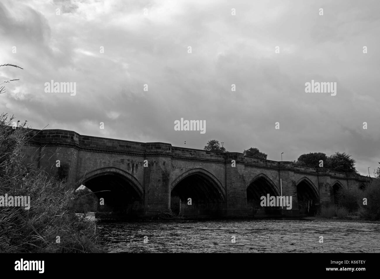 the bridge at croft on tees Stock Photo - Alamy
