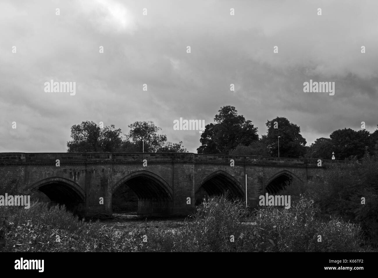 the bridge at croft on tees Stock Photo - Alamy