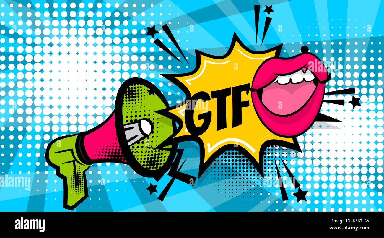 Pink megaphone design Stock Vector Images - Alamy