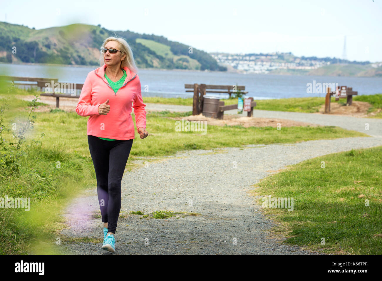 60 years old woman exercise outdoor hi-res stock photography and images ...