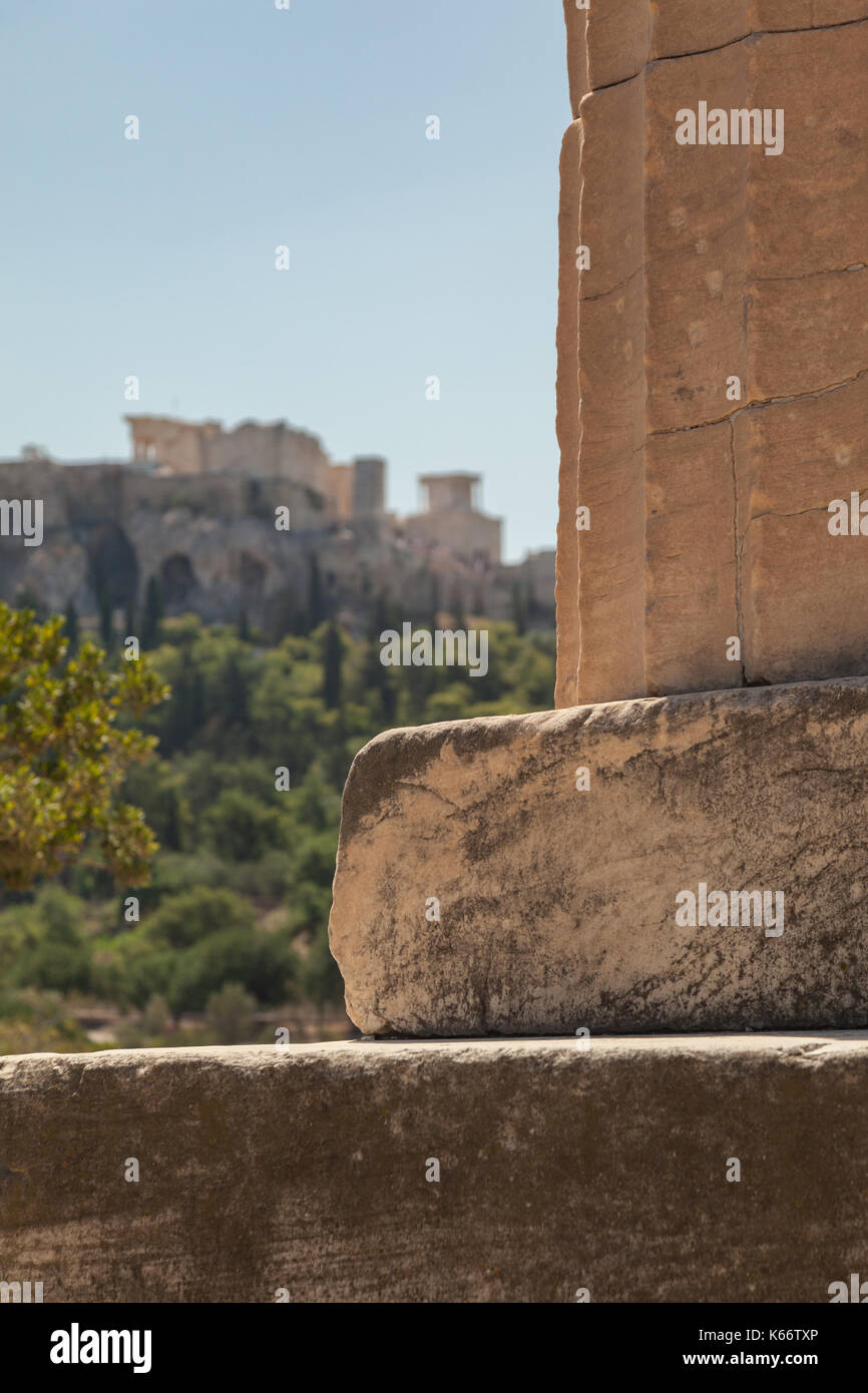 Athens agorà view hi-res stock photography and images - Alamy
