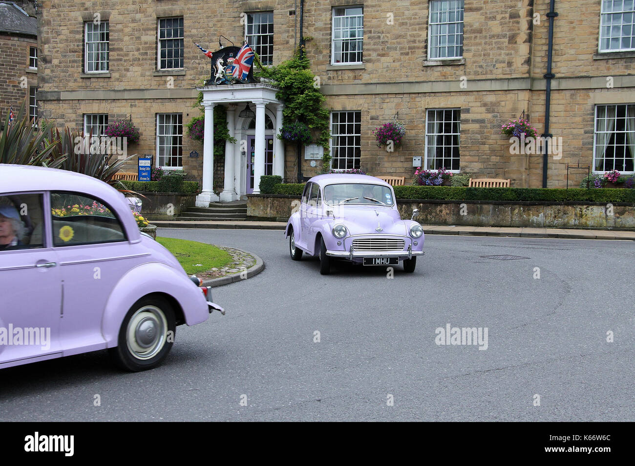 Commemorative Morris Minor Million special edition lilac car Stock ...