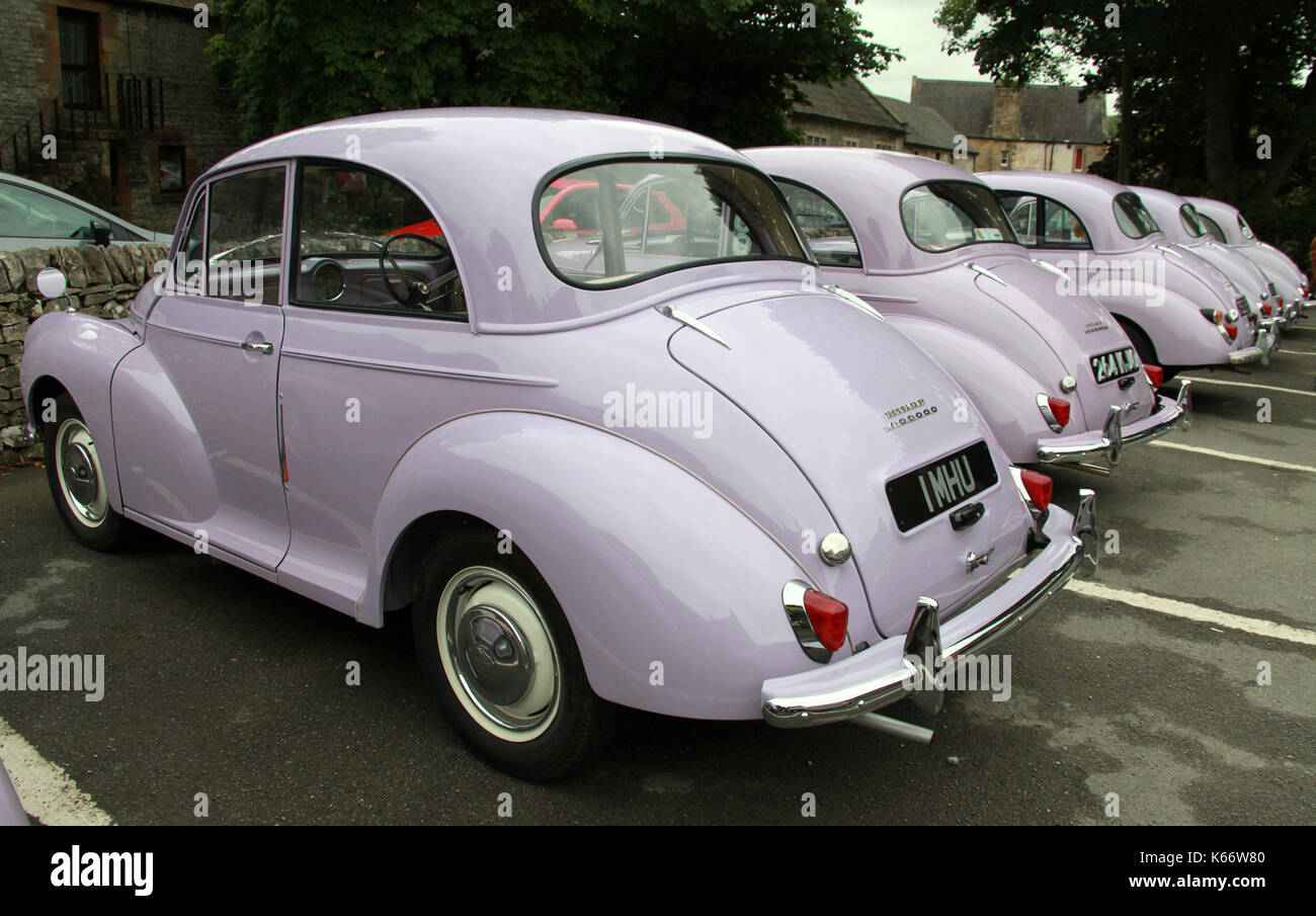 Commemorative Morris Minor Million special edition lilac car Stock ...
