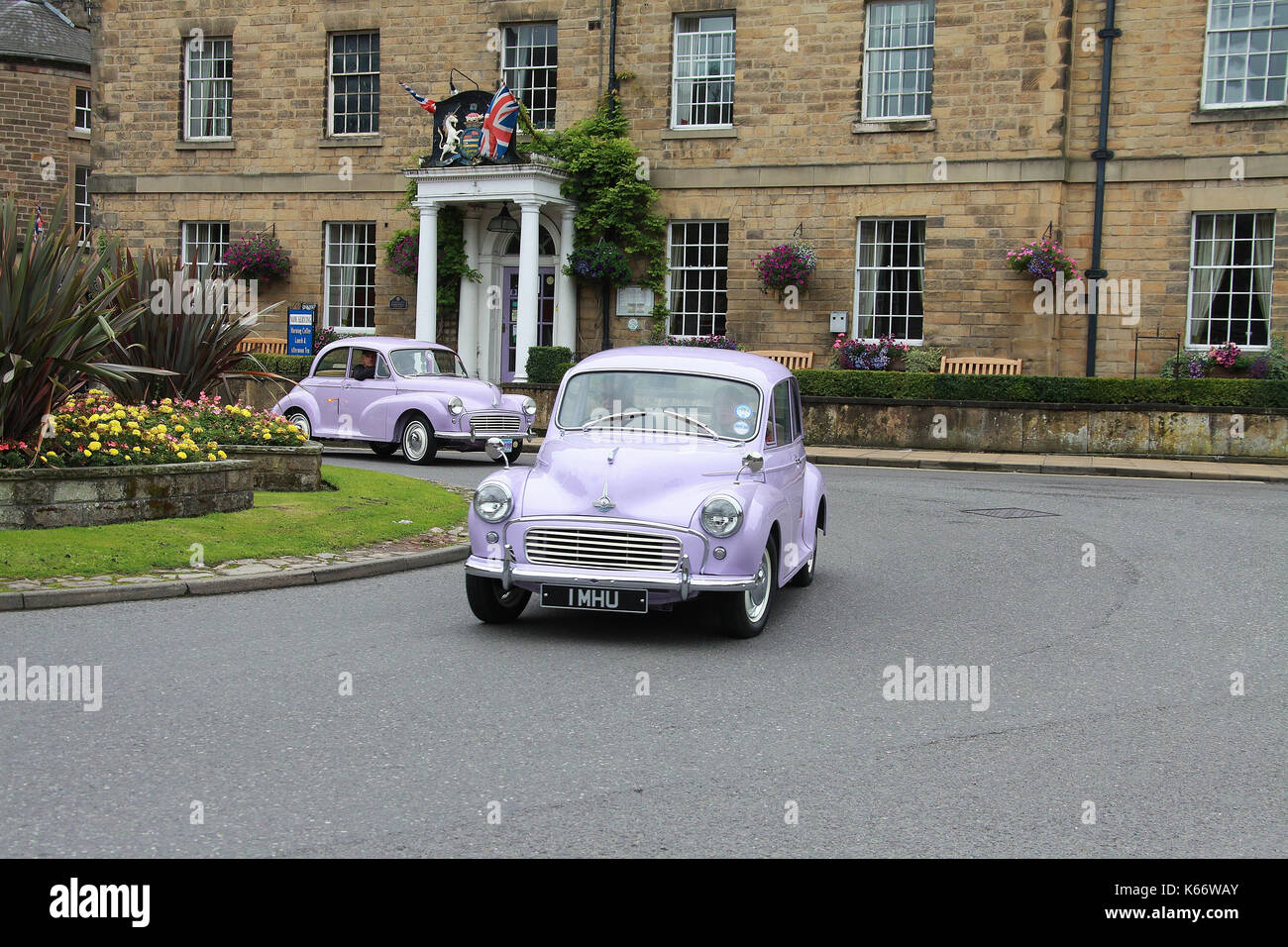 Commemorative Morris Minor Million special edition lilac car Stock ...