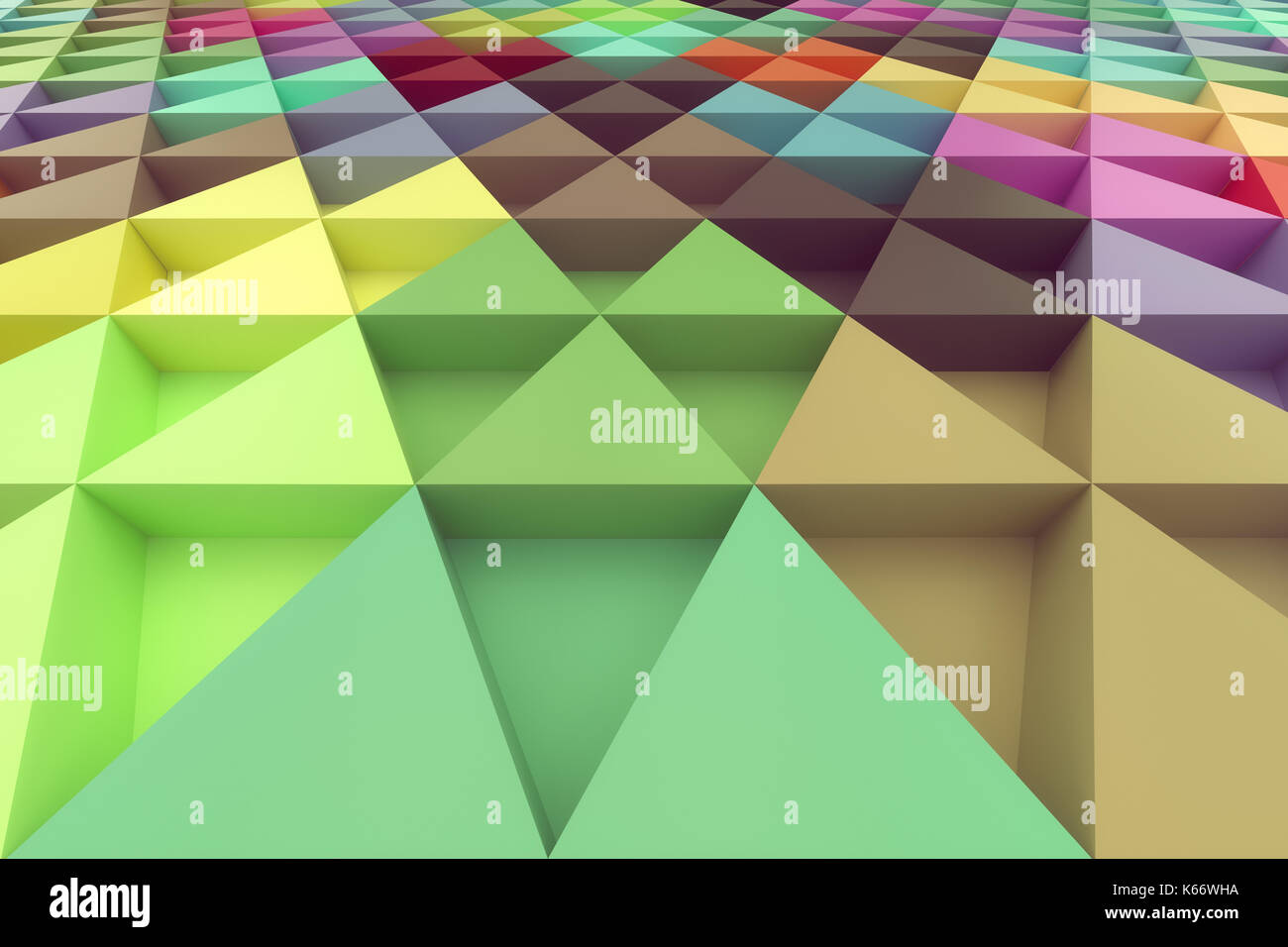 3D rendering of abstract triangle background Stock Photo - Alamy
