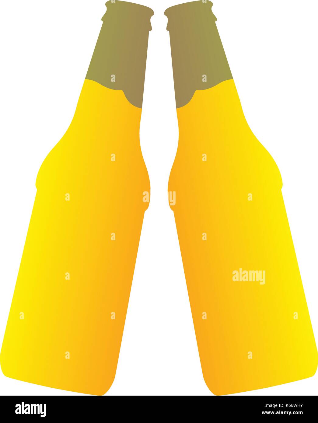 Pair of beer bottles Stock Vector Image & Art - Alamy