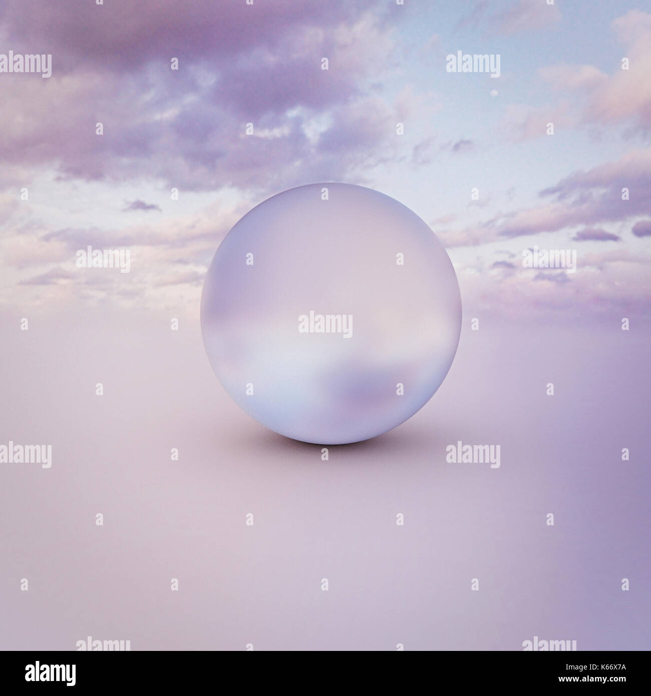 Sphere in clouds Stock Photo - Alamy