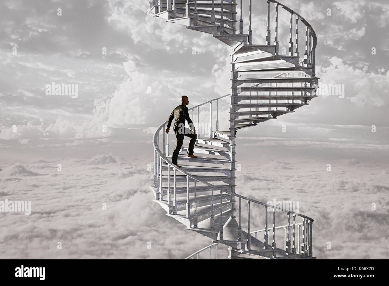 Man Ascending To Heaven